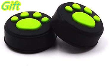 6PCS Silicone Cute Thumb Grip Caps Cover Ergonomic Joystick Caps Analog Thumb Stick Caps for Switch NS Joy Con/Switch Lite Controller-Leaves