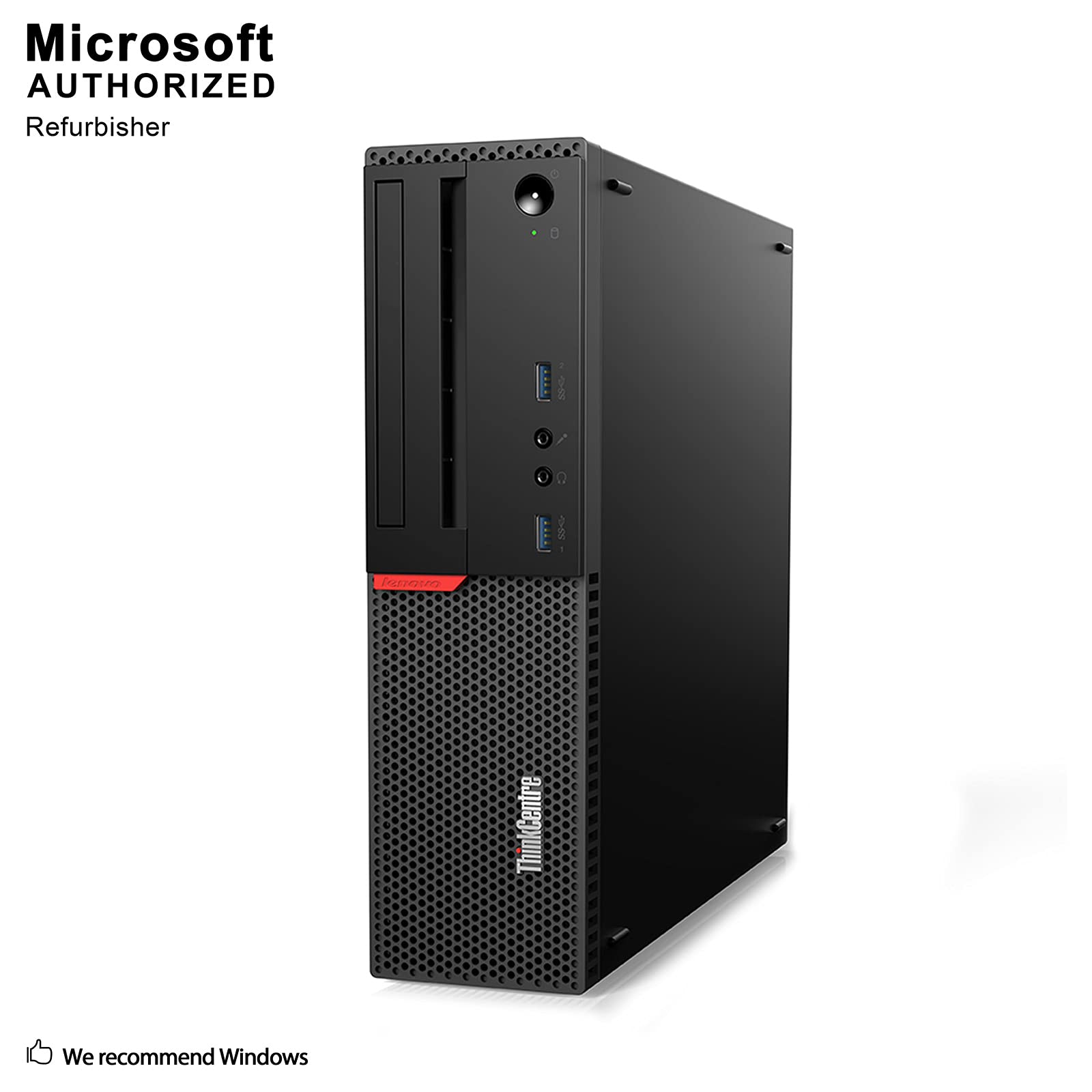 Lenovo ThinkCentre M900 Small Form Factor PC, Intel Quad Core i5-6500 up to 3.6GHz, 16G DDR4, 1T SSD, WiFi, BT 4.0, DVD, Windows 10 64-Multi-Language Support English/Spanish/French (Renewed)