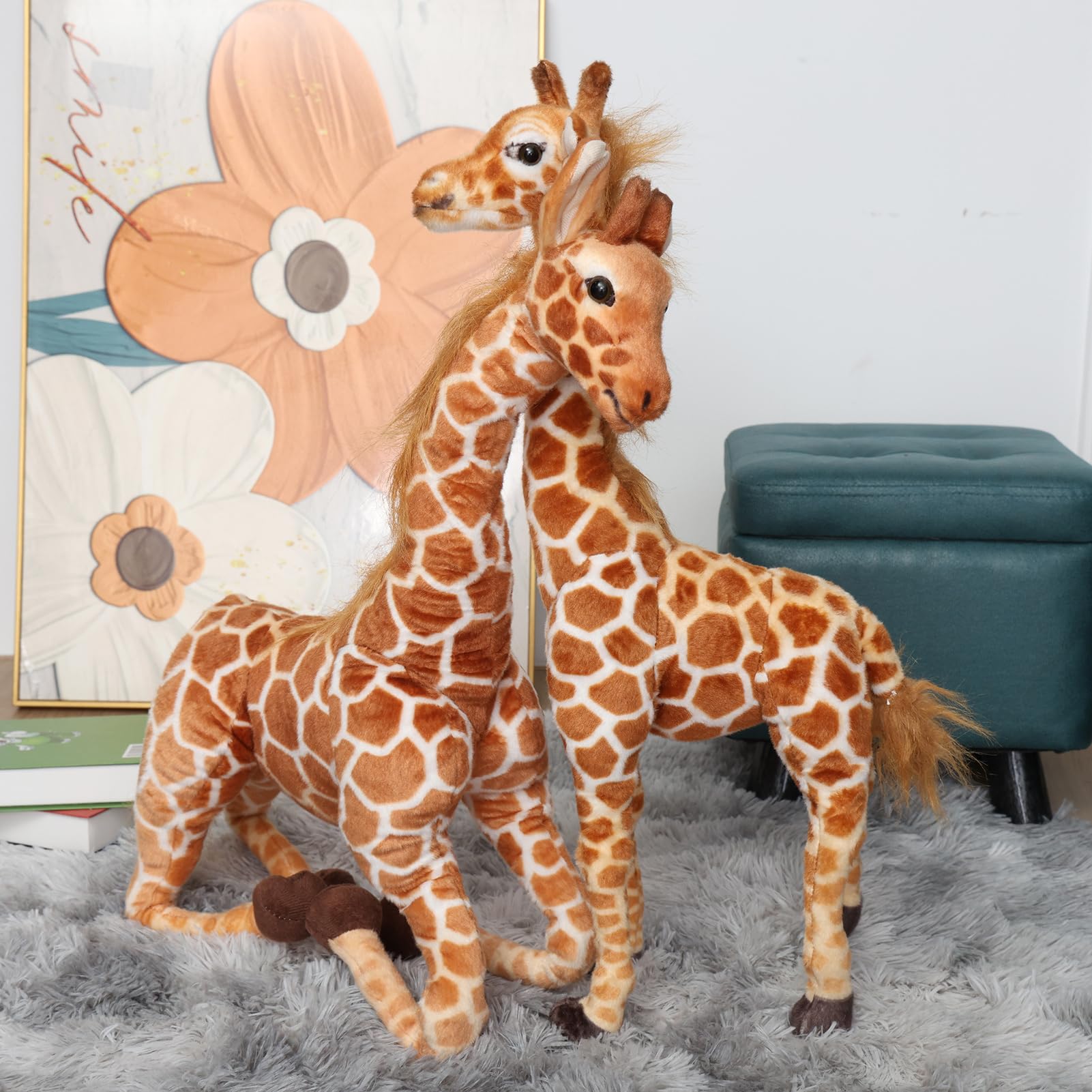 BARMI 31.49" Tall Giraffe Stuffed Animal Plush Toy for Nursery Decorations