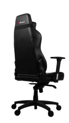 Arozzi - Vernazza Premium PU Leather Ergonomic Gaming/Office Chair with High Backrest, Recliner, Swivel, Tilt, Rocker, Adjustable Height & Adjustable Lumbar & Neck Support - Black - Red Accents