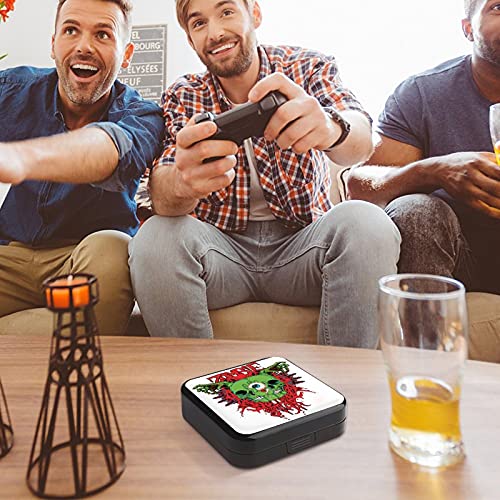 QQWWE Material 12-24 Game Console Cassette Box Card Slot Hard Shell Protection Storage Portable Compact Accessories Printing Pattern Durable and Strong
