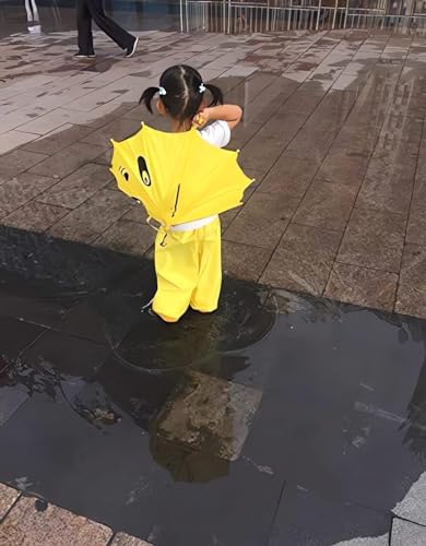 Toddlers Rain Waterproof Pants Little Boys Mud Dirty Proof Trousers Lightweight Hood Rain Poncho Kids Rain Suit Blue 1-2 Years