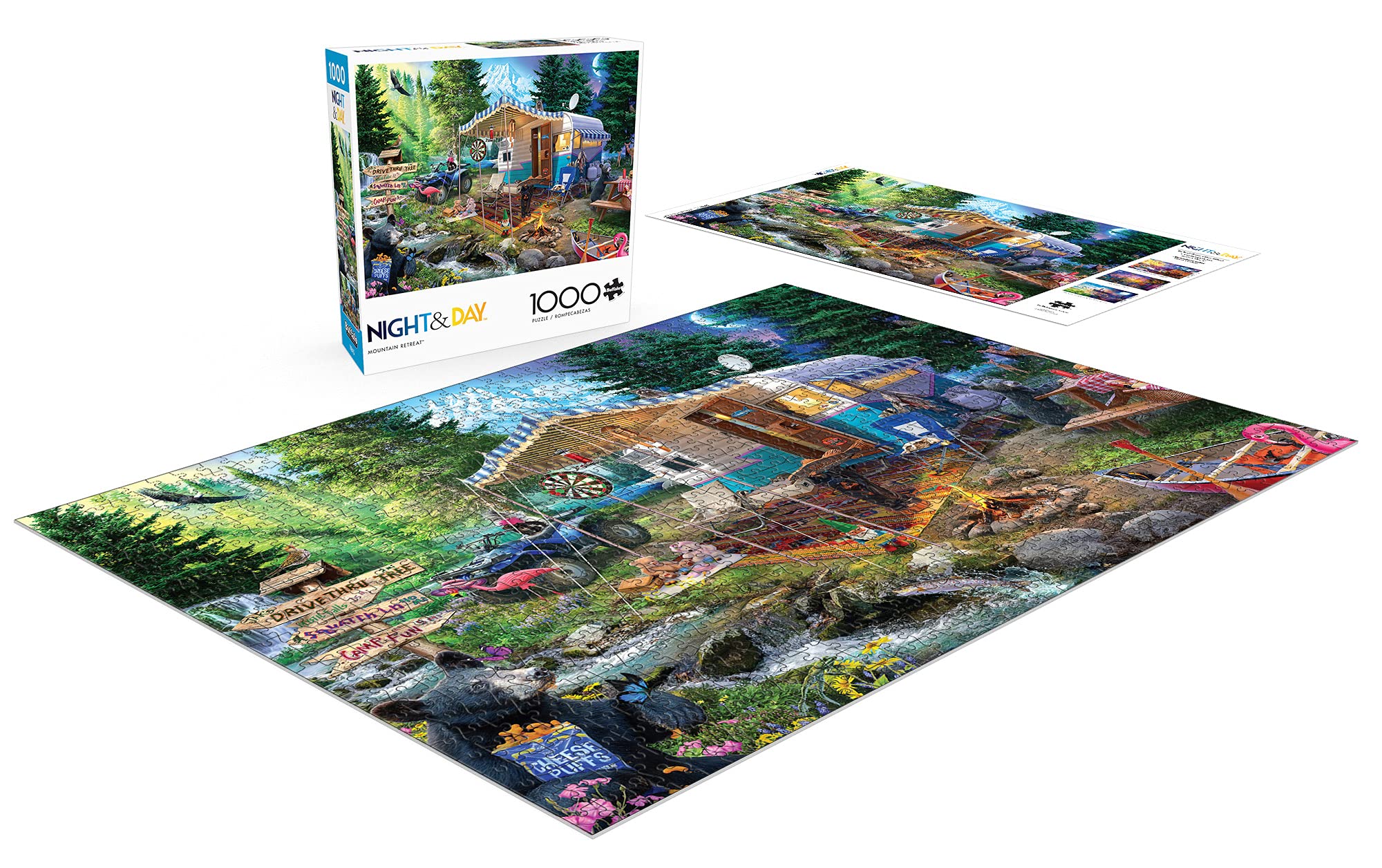 Buffalo Games - Jeff Haynie - Mountain Retreat - 1000 Piece Jigsaw Puzzle For Adults - High Quality Challenging Puzzle Perfect for Game Nights - Finished Puzzle Size is 26.75 x 19.75