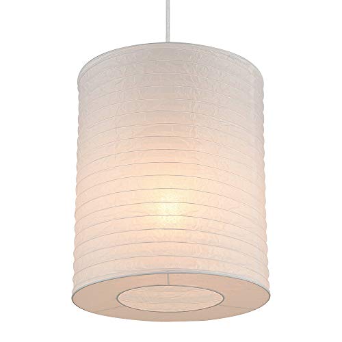 Globe Electric 60764 Novogratz x Globe Pendant, White Lantern