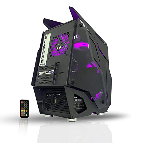 Alarco Gaming PC Desktop Computer Intel i5 3.10GHz,8GB Ram,512 GB SSD,Windows 10 pro,WiFi Ready,Video Card Nvidia GTX 650 1GB, 5 RGB Fans with Remote