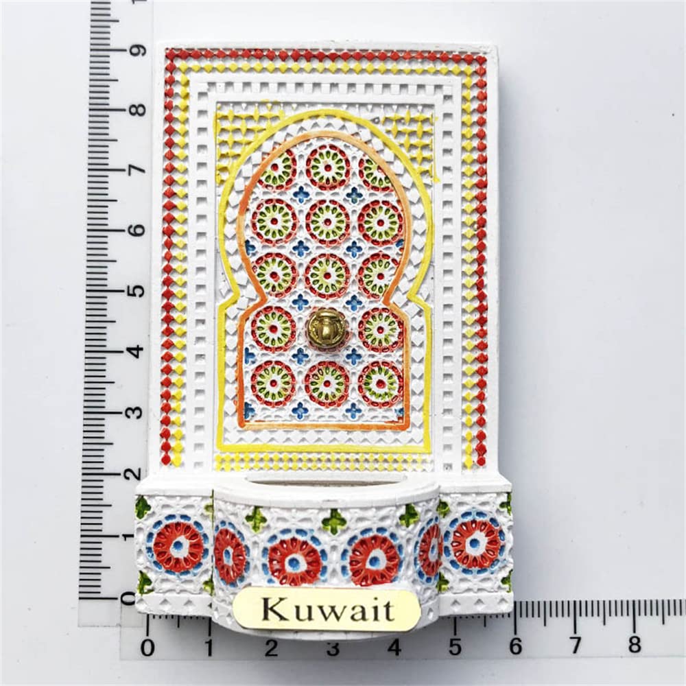 3D Kuwait Fridge Magnet Travel Souvenir Refrigerator Magnetic Sticker Hand Painted Craft Collection