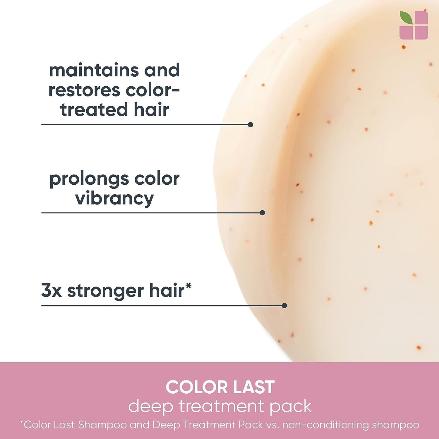 BIOLAGE ColorLast Deep Treatment Pack - Mutli-Use Hair Mask That Helps Maintain Hair Color, Vegan & Paraben-Free, 3.4 Fl Oz