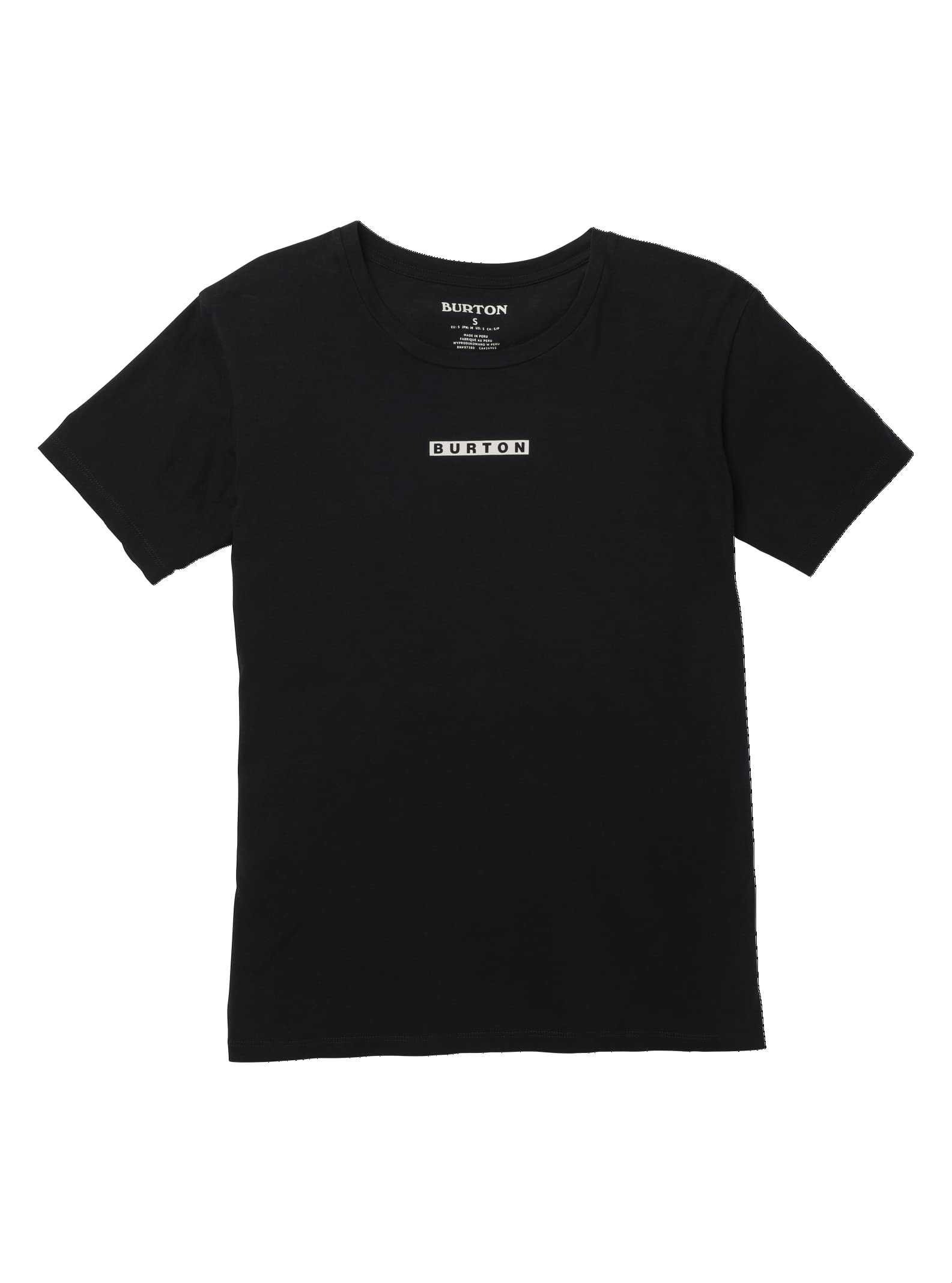 Burton Women's Standard Vault Short Sleeve Tee, True Black, X-Large