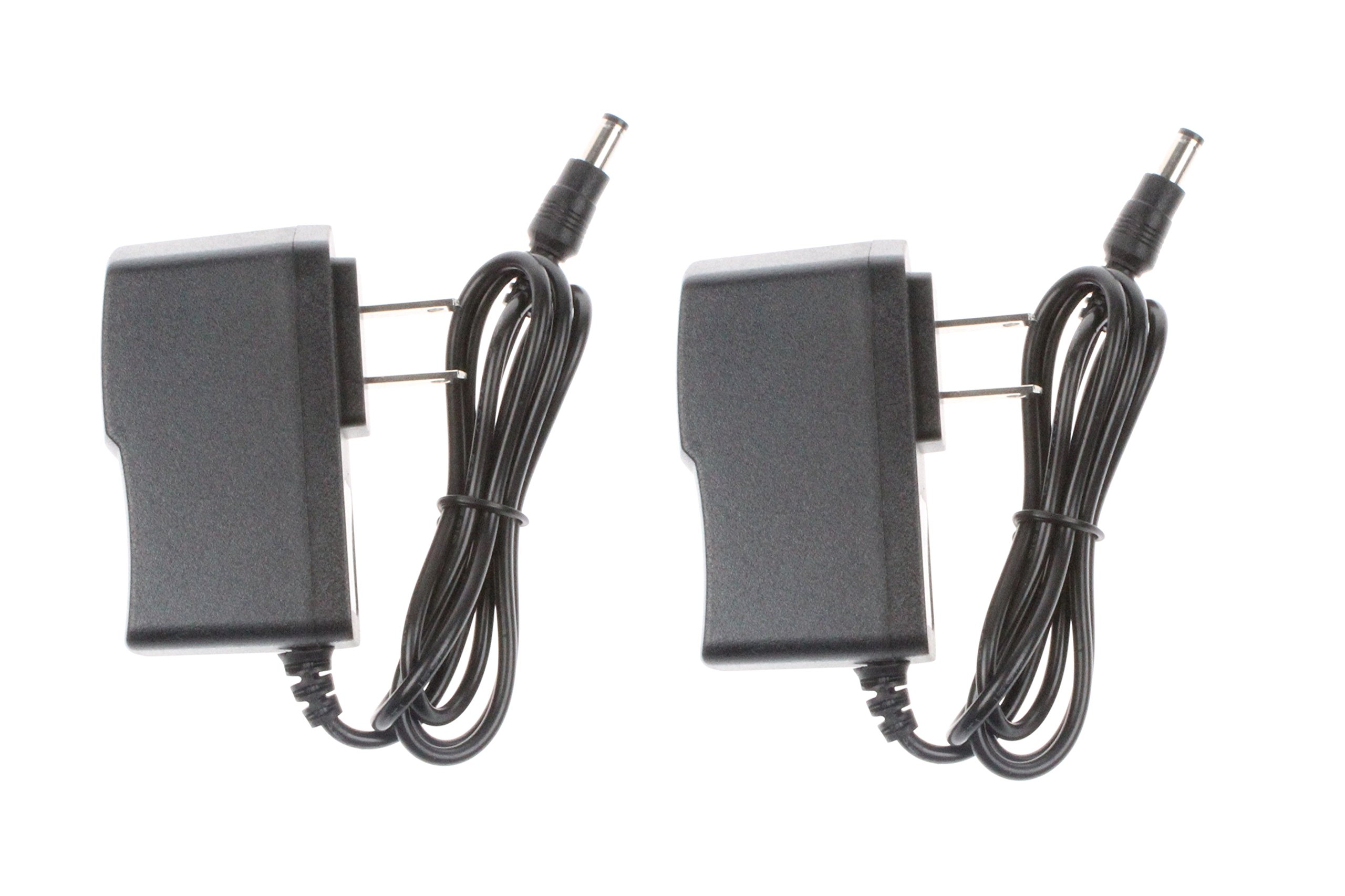 NOYITO AC to DC 6V 1A 1000mA Adapter Converter AC120V 100-240V to 6V Power Supply DC Interface 5.5 x 2.5 2.1mm Wire Length 4.9ft (Pack of 2)