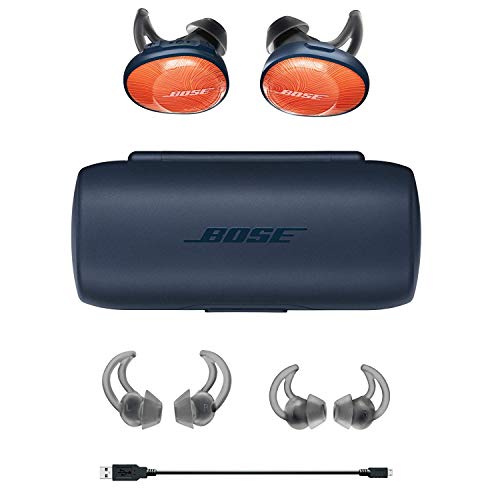 Bose SoundSport Free, True Wireless Earbuds, (Sweatproof Bluetooth Headphones for Workouts and Sports), Bright Orange