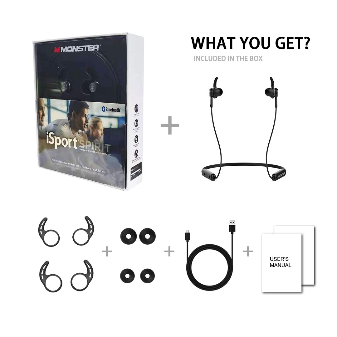 Wireless Headphones,Bluetooth Headphones Bluetooth 5.0, IPX5 Waterproof Built-in Mic 1000min Playtime,Bass Hi-Fi Stereo, Magnetic Connection, for Sports Running