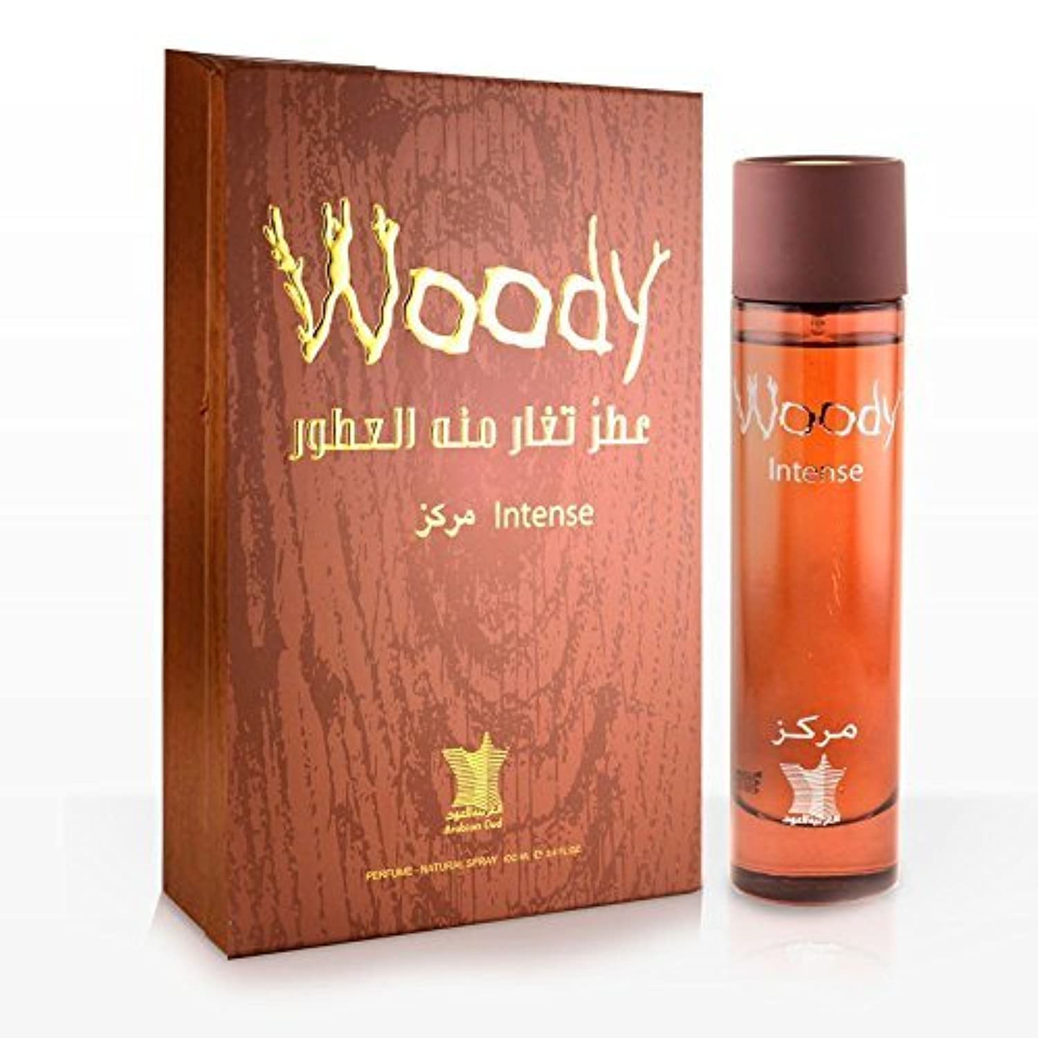 Arabian Oud WOODY INTENSE 100 ml | Eau de Parfum Unisex | Bergamot, Amber, Rose and Sandalwood | Oriental and Woody Scent.