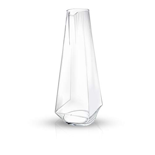 JoyJolt Infiniti Water Pitcher β 43Oz Deluxe Glass Pitcher β Premium Quality Crystal Lemonade Pitcher β Elegant Classic Design β Perfect Sangria Pitcher, Serving Iced Tea, Fruit Infusion, Juice