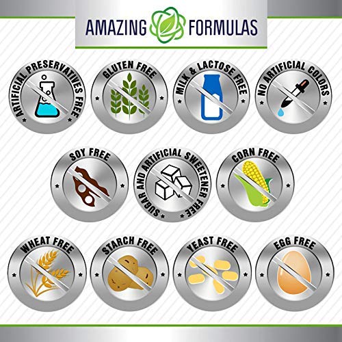 Amazing Formulas Melatonin 10mg 120 Tablets Supplement | Non GMO | Gluten Free | Made in USA