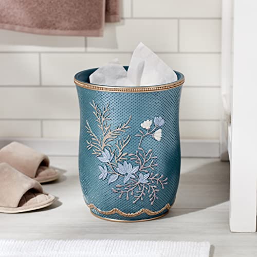 Popular Bath 942668 Capri, Waste Basket, Slate Blue