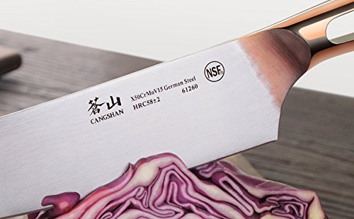 Cangshan N1 Series 61871 German Steel Forged 2-Piece Starter Knife Set, Copper Plated Handle