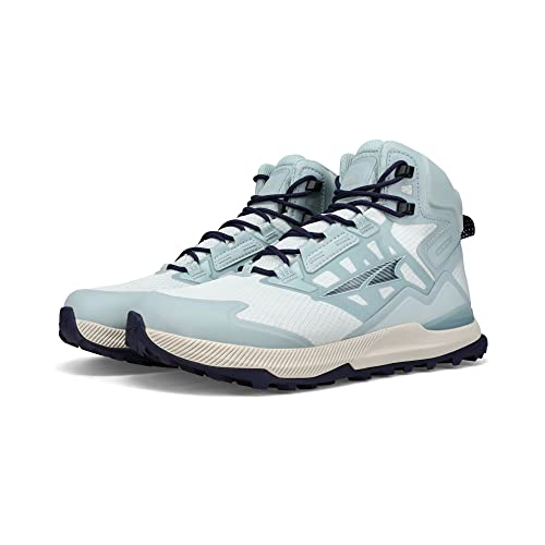 ALTRA Women's AL0A7R7J Lone Peak All-WTHR Mid 2 Trail Running Shoe, Light Blue - 11 M US