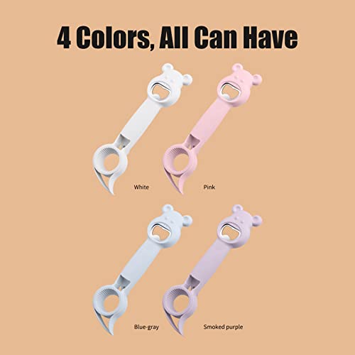 4 in 1 Multi Function Can Opener Bottle, Cute bear Opener for Elderly, Bar Tool Accessories for Jelly Jars, Wine, Beer and Othe(4pcs)