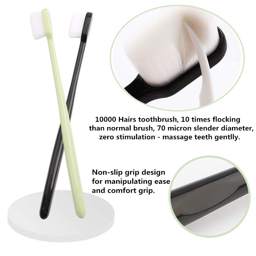 KAHIOE 4PCS/Pack 10000 Hairs Toothbrush Dental Oral Care Teeth Brush for Tooth Sensitivity Children Deciduous Tooth Pregnant Woman Postpartum