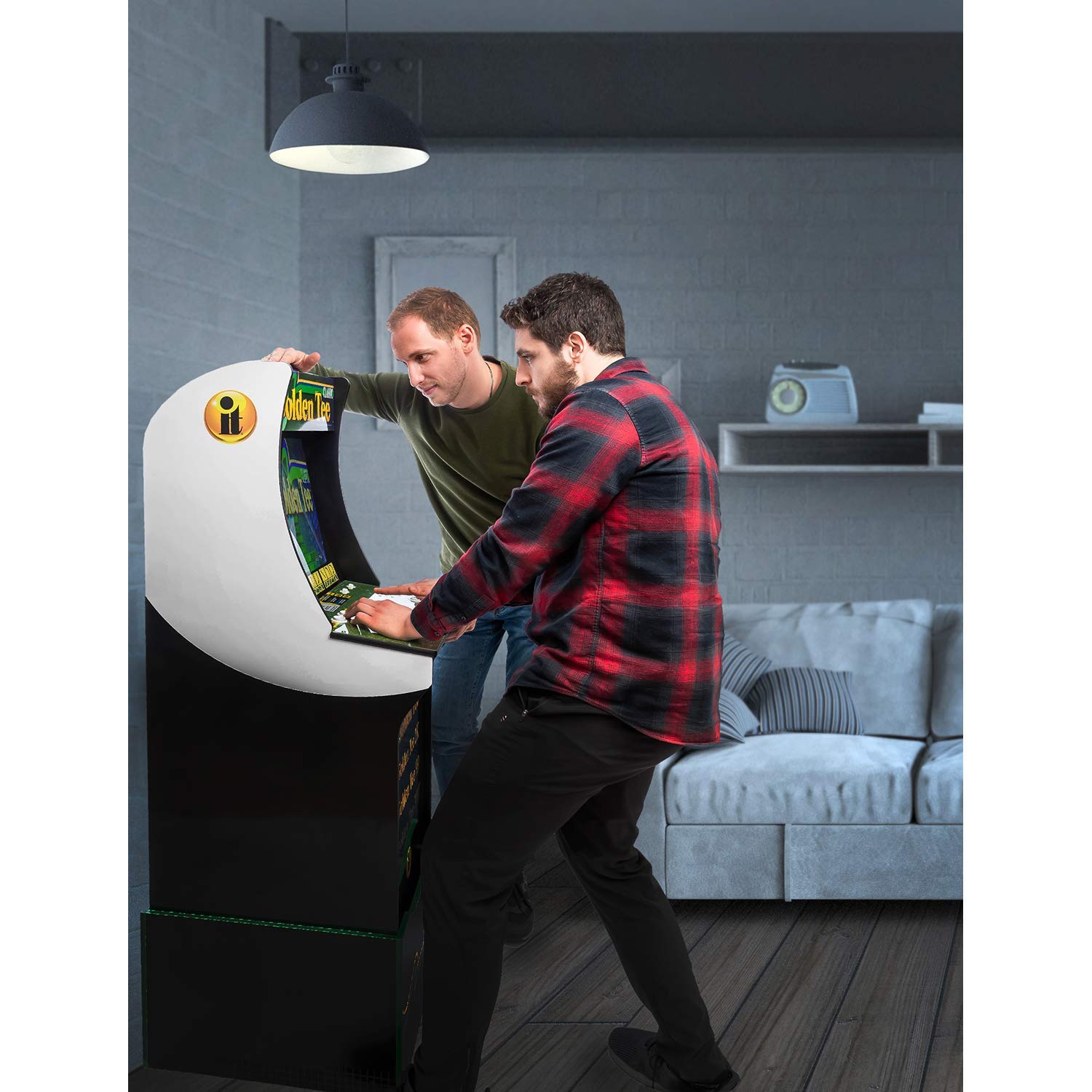 Arcade 1Up Golden Tee Classic Arcade with Riser, 5ft