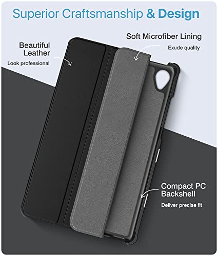 MoKo Case for Lenovo Tab M8 /Smart Tab M8 / Tab M8 FHD Case Model TB-8505F/TB-8505X/TB-8505FS/TB-8705F, Slim Lightweight Smart Shell Stand Cover Case for Lenovo Tab M8 HD/Tab M8 HD LTE, Black