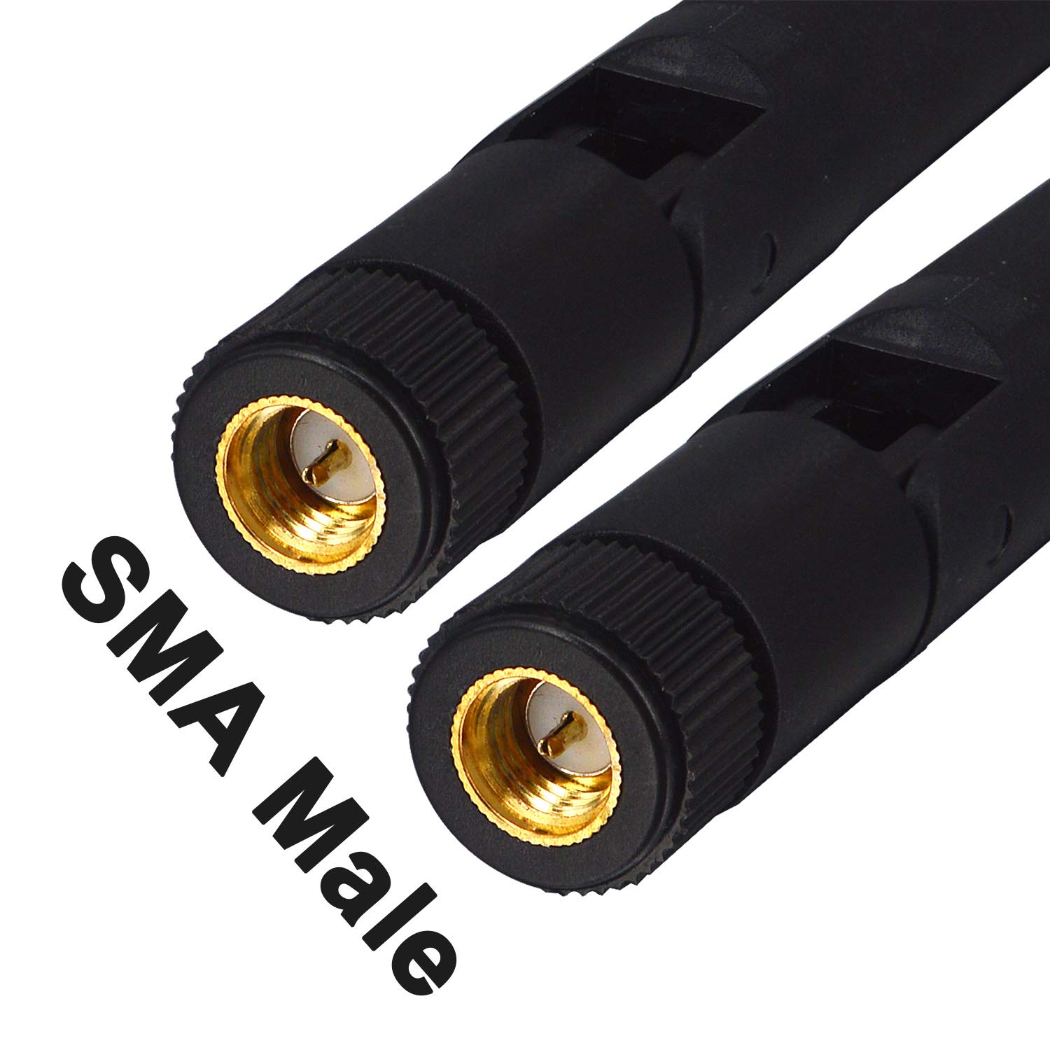 Kaunosta 4G LTE Antenna SMA Male WiFi Antenna Aerial 6DBI Omnidirectional Antenna (2 Pack) for Wireless Network Router Outdoor Security Camera PCI/PCIe Card USB Adapter IP Camera