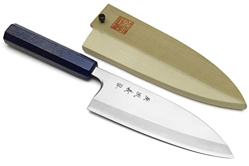 Yoshihiro Inox Stainless Steel Deba Japanese Fish Fillet Chef Knife (7'' (180mm))