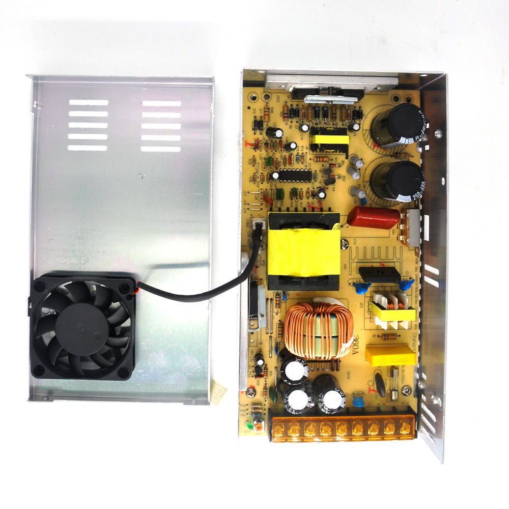 Padarsey DC 24V 15A 360W Power Supply Universal Regulated Switching Transformer Adapter Driver 110V/220V AC Input for LED Strip CCTV Radio Computer Project