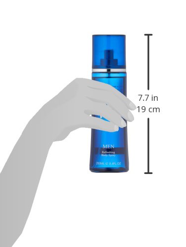 FILA Refreshing Body Spray for Men - Cool, Clean, Fresh Men’s Fragrance - Infused With Notes Of Bergamot, Cardamom, and Pepper - Trendy, Rectangular, Streamlined, Portable Bottle Design - 8.4 Oz