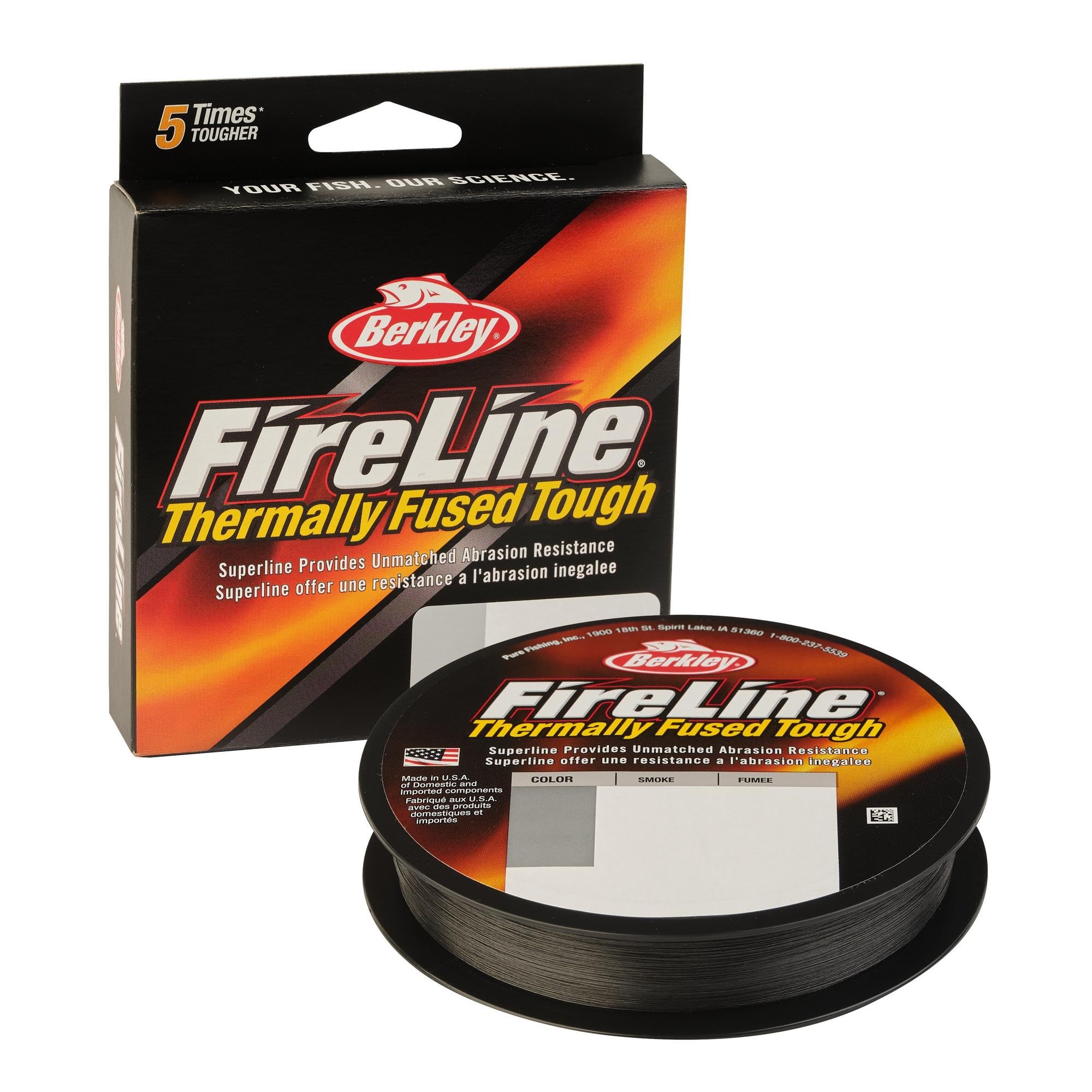 Berkley FireLine® Superline, Flame Green, 30lb | 13.6kg, 125yd | 114m Fishing Line, Suitable for Freshwater Environments