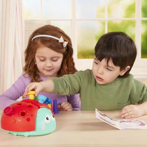 Battat Education – Fine Motor Peg Toy for Toddlers, Kids – Montessori Toy with Pegs – Educational & Developmental Toy – Learning Ladybug – 18 Months + – Learning Ladybug