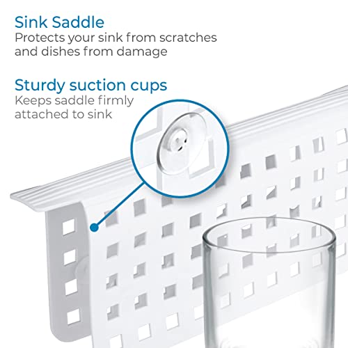 iDesign Plastic Kitchen Mat Sink Protector The Euro Collection, 11โ x 12โ