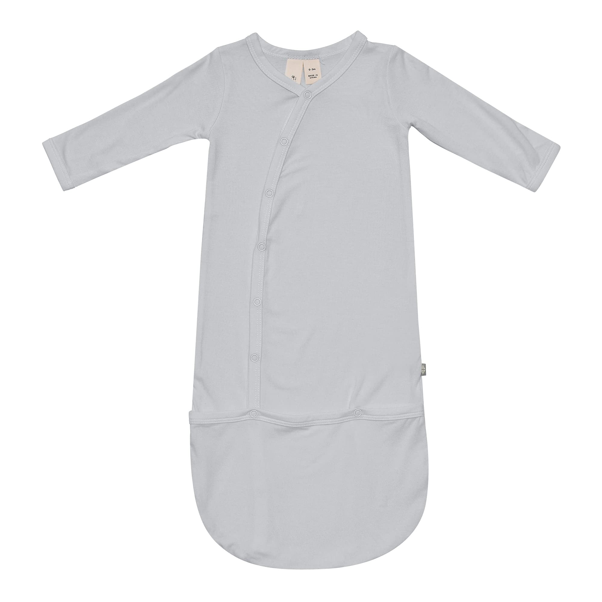 KYTE BABY Bundlers, Unisex Baby Sleeper Gowns, Rayon Made From Bamboo Material (3-6 Months, Storm)