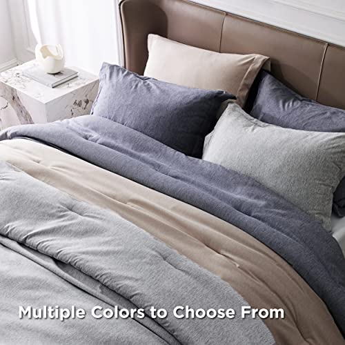 Bedsure Queen Comforter Set Kids - Warm Taupe Queen Size Comforter, Soft Bedding for All Seasons, Cationic Dyed Bedding Set, 3 Pieces, 1 Comforter (90"x90") and 2 Pillow Shams (20"x26"+2")