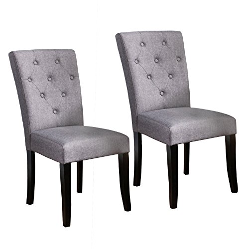 Christopher Knight Home Nyomi Fabric Dining Chair, Brown And White