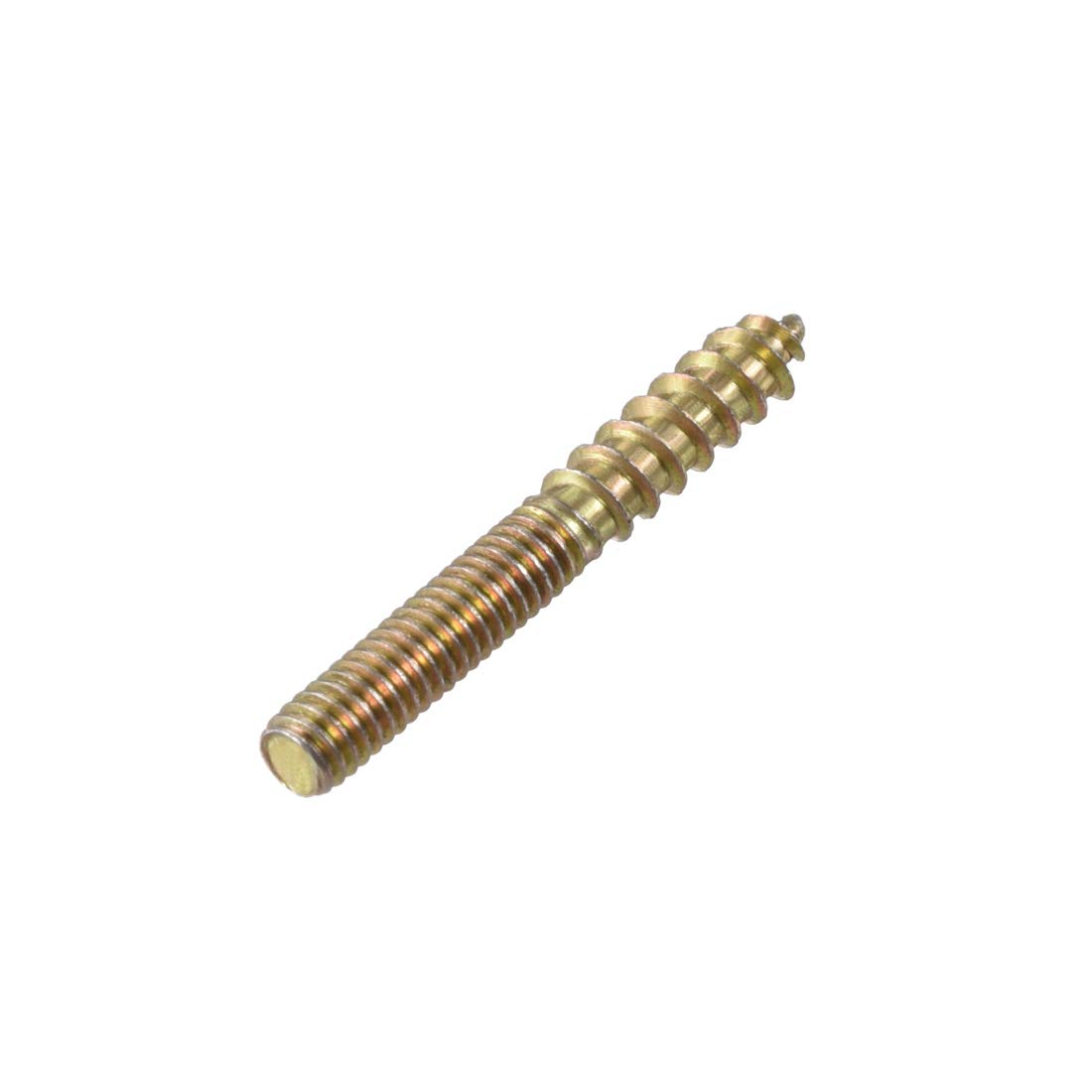 uxcell M4 Hanger Bolts Length 1-1/8"(30mm) Double Headed Bolts Self-Tapping Screw 4mm Wood Joint Furniture Legs 20pcs