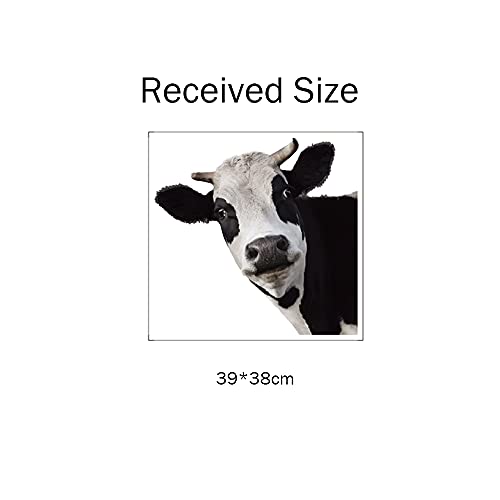 Cow Window Cling,Cow Lover Gift Window Decal,Cute Animal Wall Decor, Weird Stuff Wall Decor for Farmhouse Classroom Office Kids' Room