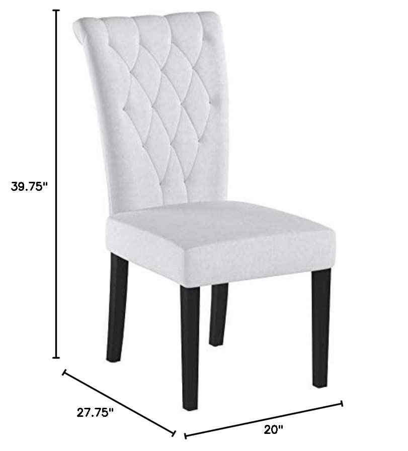 Christopher Knight Home Venetian Dining Chairs, 2-Pcs Set, Light Grey