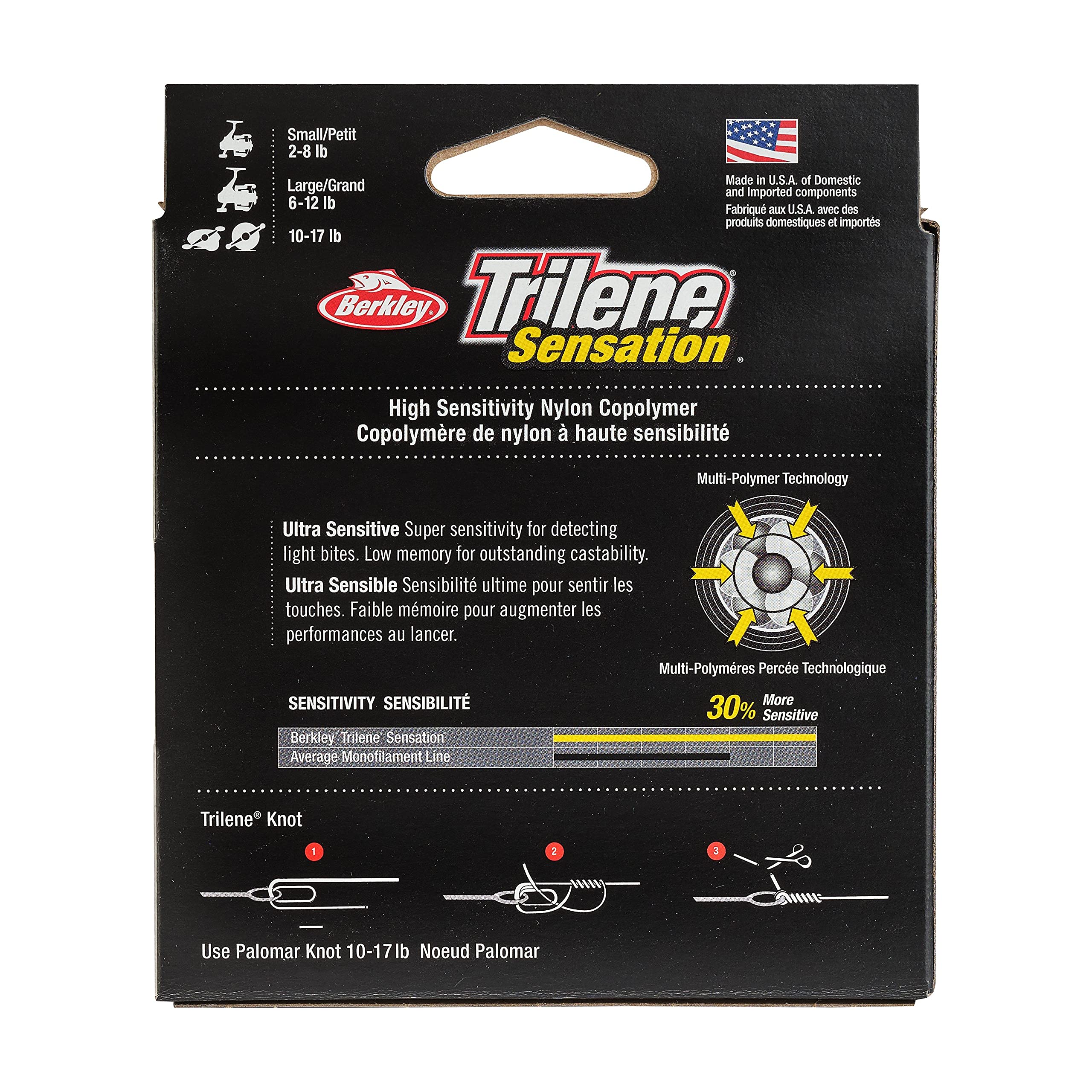 Berkley Trilene® Sensation, Blaze Orange, 14lb | 6.3kg Monofilament Fishing Line, Suitable for Freshwater Environments
