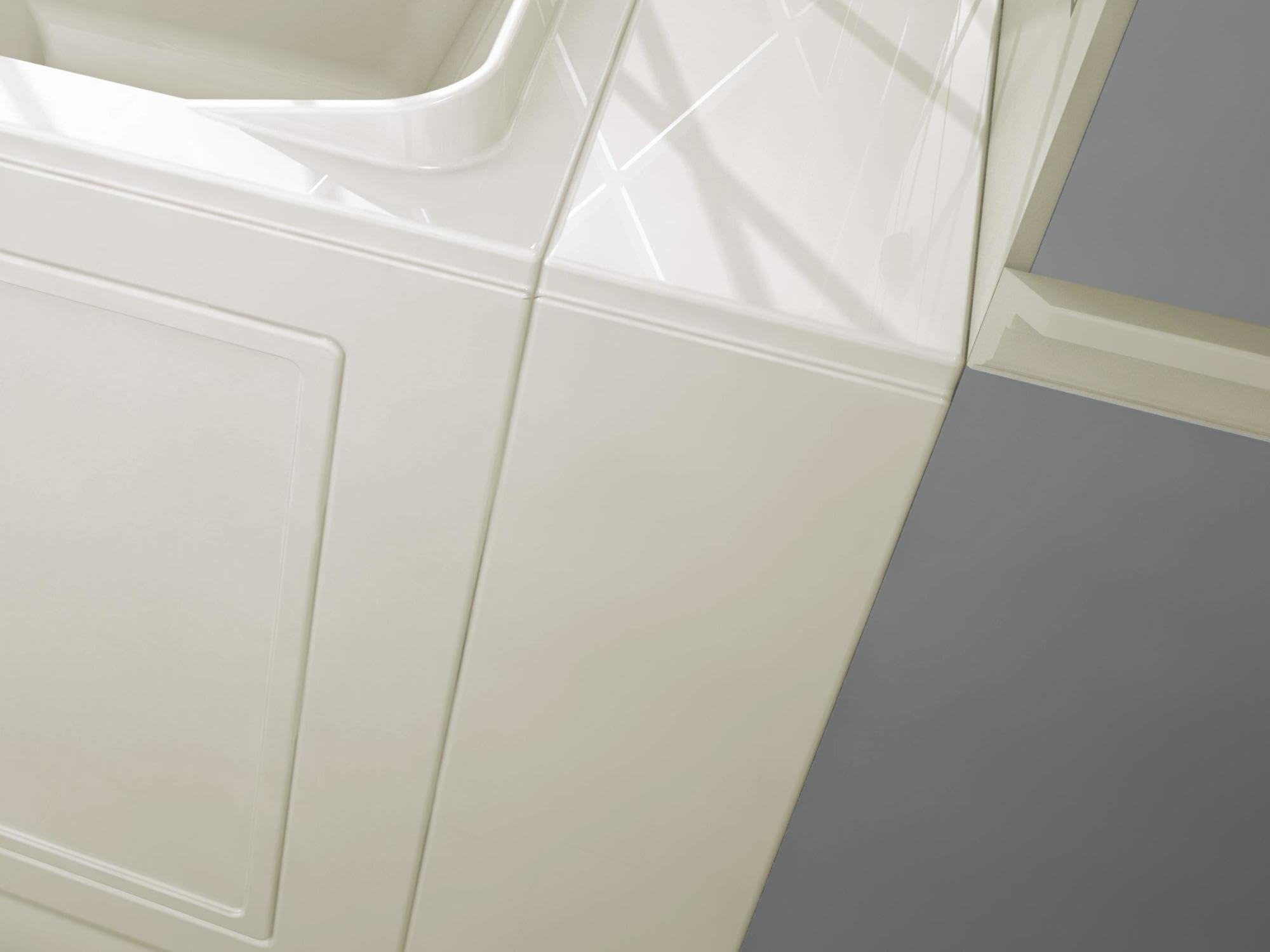 American Standard 2848.119.SRL Acrylic Soaking 28"x48" Right Side Door Walk-In Bathtub in Linen
