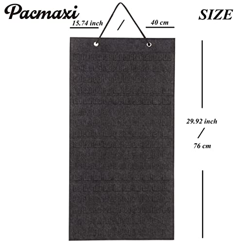 Hanging Brooch Pin Organizer, Display Pins Storage Case, Brooch Collection Storage Holder, Holds Up to 170 Pins.(Not Include Any Accessories) (M-170 Slots, Black)
