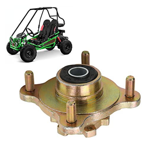 ATV Wheel Rim Hub, 4 Stud Brake Wheel Rim Hub Front Disc Steel Alloy Wheel Rim Hub for Go Kart ATV 4 Wheeler