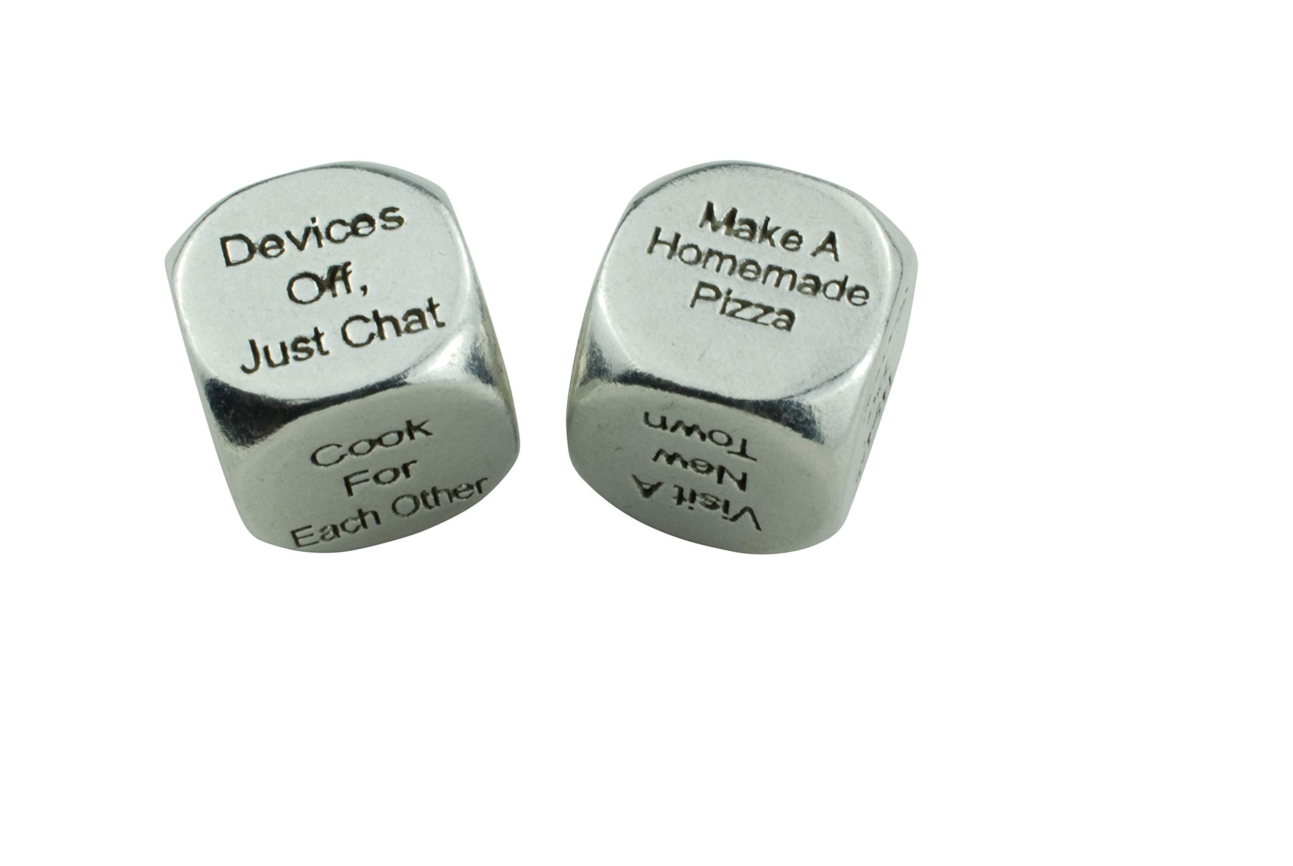 8 Year Anniversary Metal Date Night Dice - Create a Unique 8th Anniversary Date Night