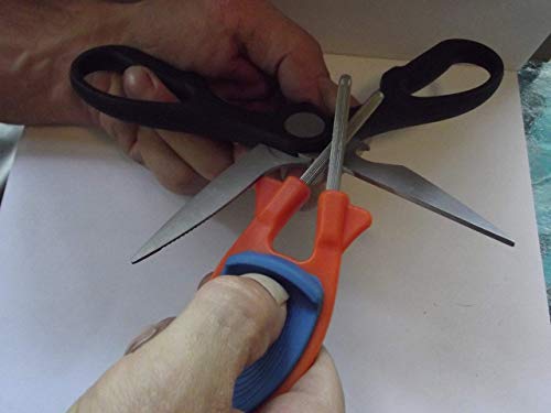 Black with Yellow grip Block knife sharpener