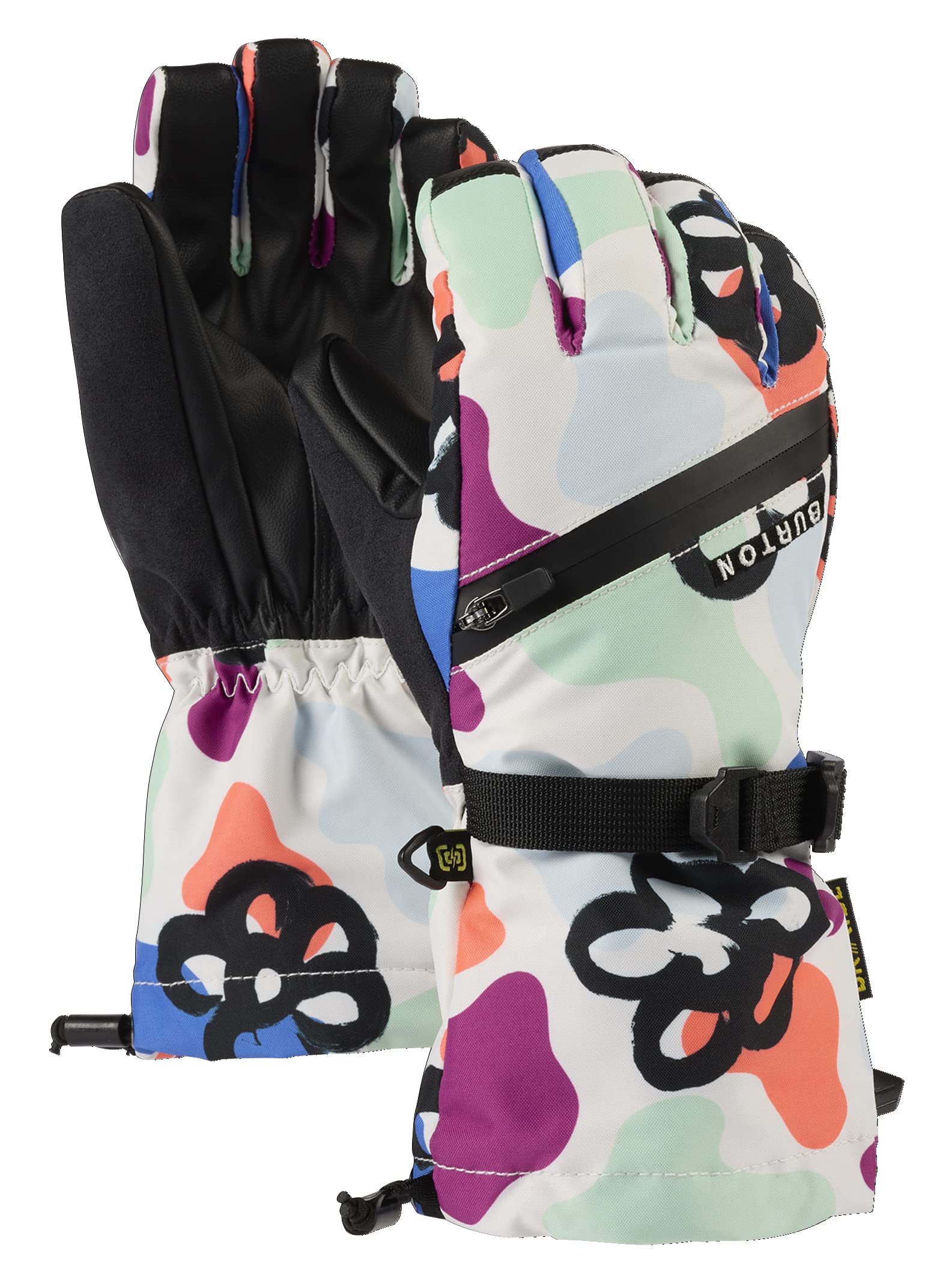Burton Kids' Vent Gloves, Flora Mirage, Large