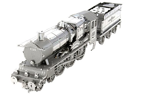 Fascinations Metal Earth 3D Metal Model Kits - Harry Potter Set of 5 - The Burrow - Hogwarts Express Train - Hagrid's Hut - Golden Snitch - Gringotts Dragon