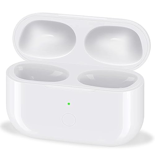 Airpods Pro Charging Case Replacement Only,Airpod Pro Charger Case with Bluetooth Pairing Sync Button,660 mAh Built-in Battery,No Air pods Pro,Cool White