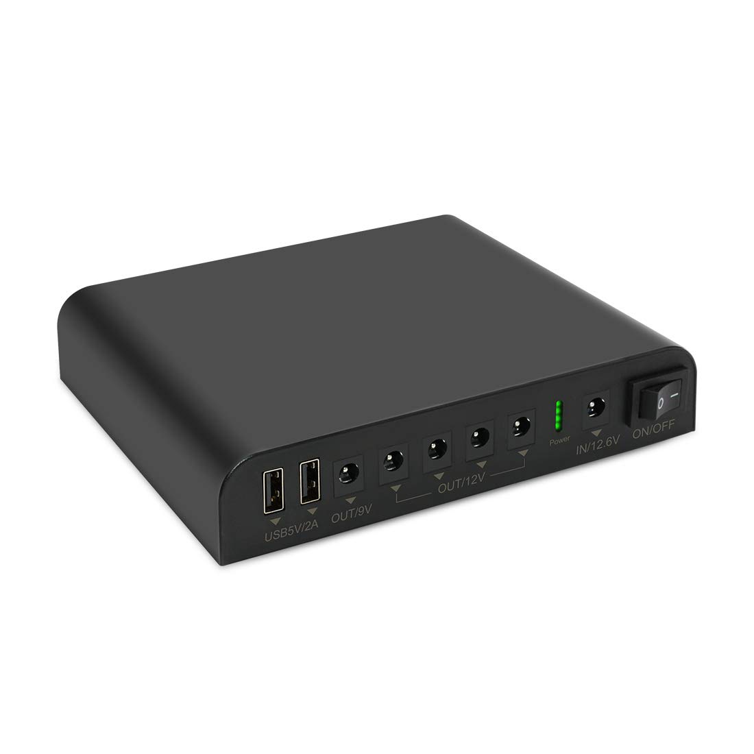 TalentCell Mini UPS Uninterrupted Power Supply 27000mAh 97.2Wh Lithium ion Backup Battery Pack with DC 12V/9V and 18W USB-A/USB-C PD Output for Router/Modem/LED Light, CCTV Camera, Smartphone and more