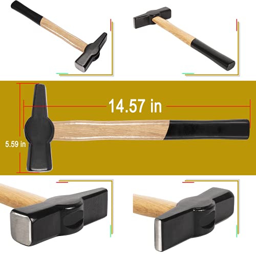 Blacksmith 15” Wolf Jaw Tongs and Hammer Tool Set Essential Tools for Blacksmith Bladesmith Forge