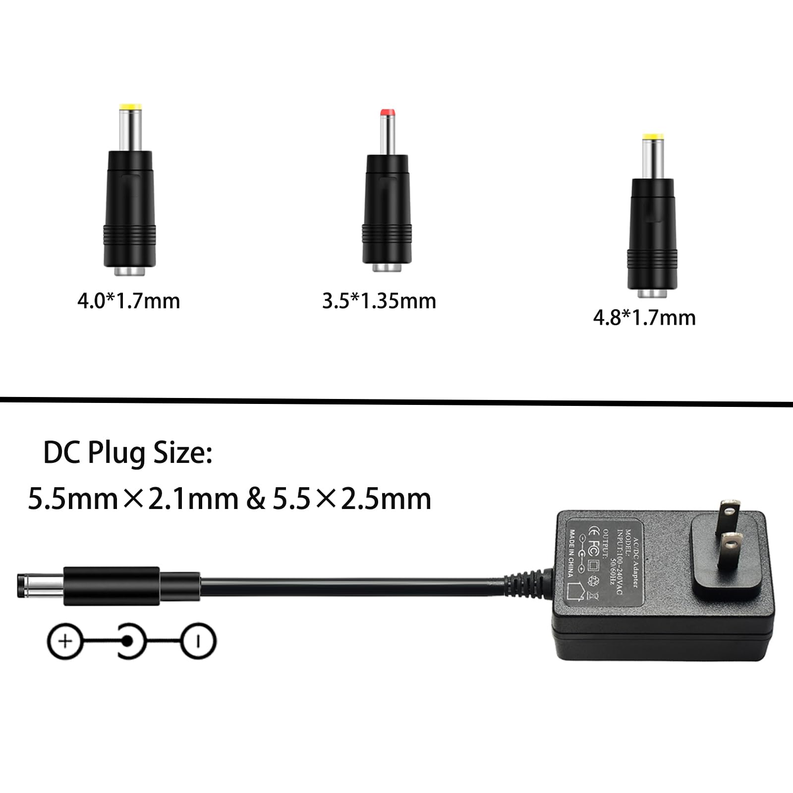 6V 1A 0.5A AC DC Power Supply Adapte
